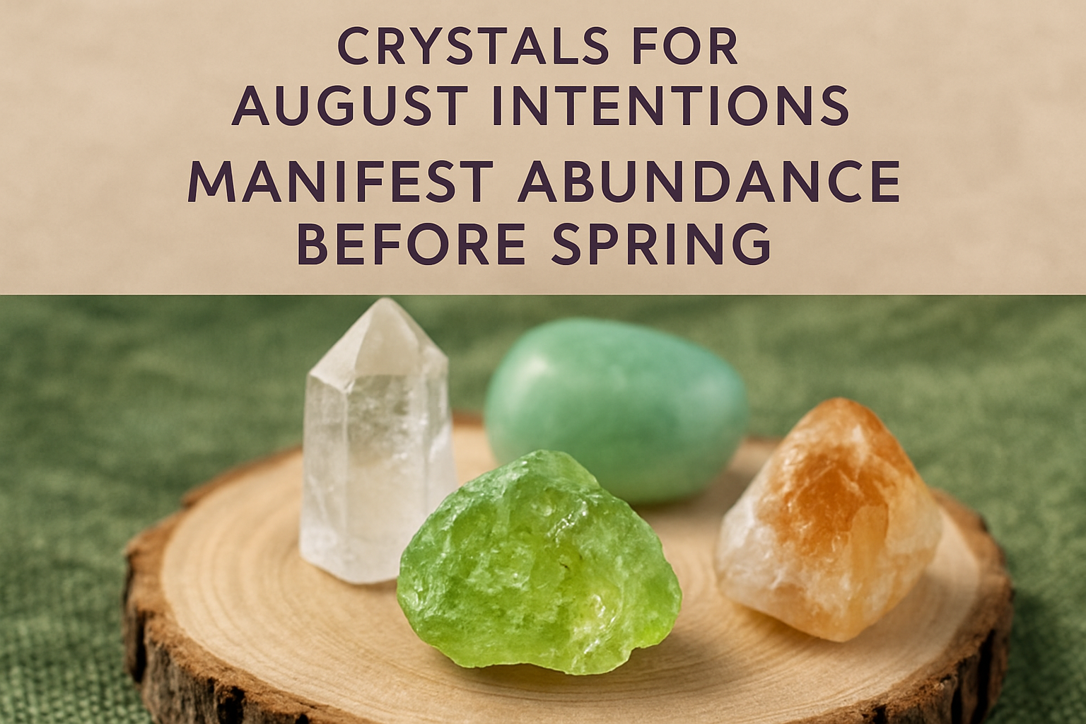 Manifest Abundance: Top August Crystals Before Spring Blooms – The ...