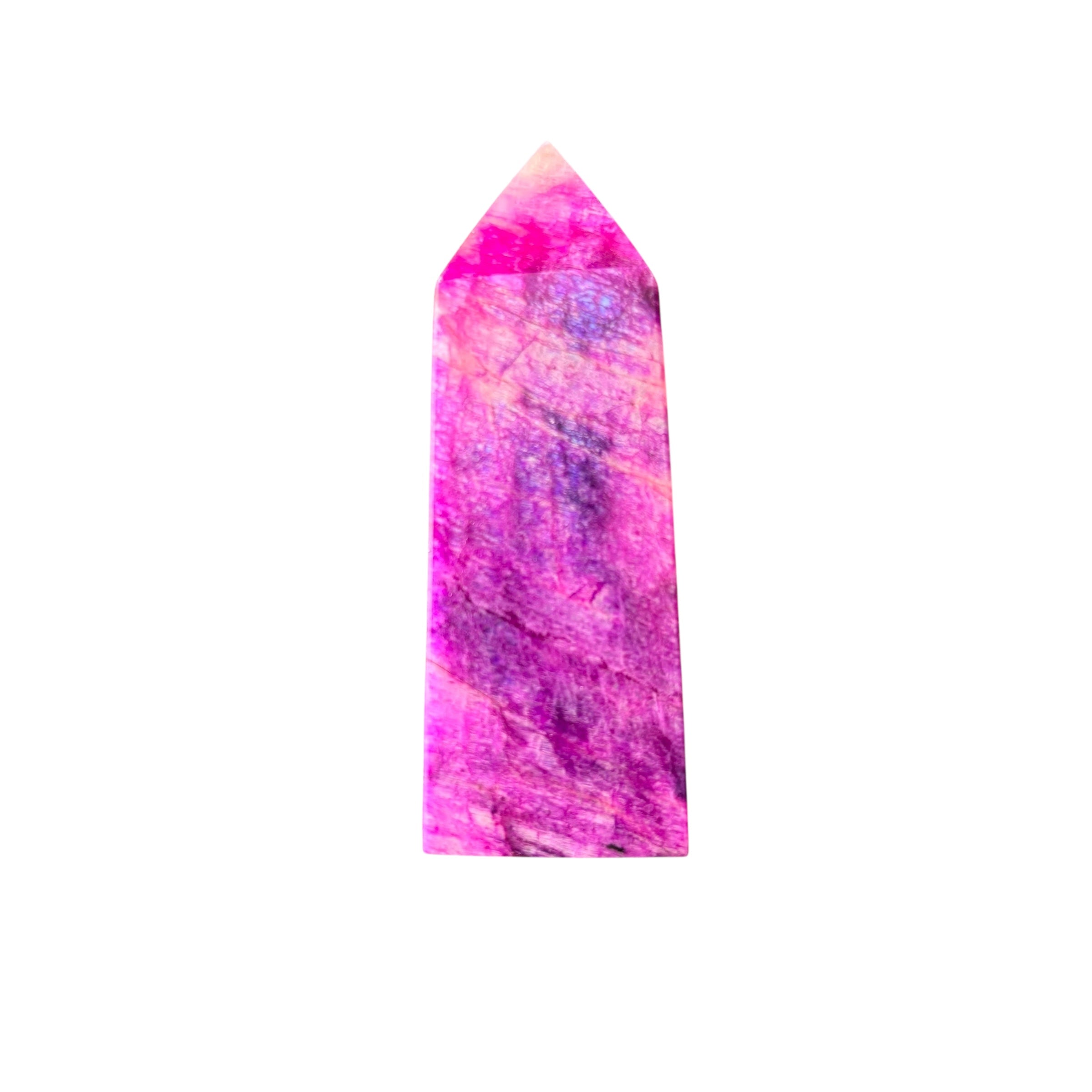70mm Purple Moonstone Point – The Crystal Basket